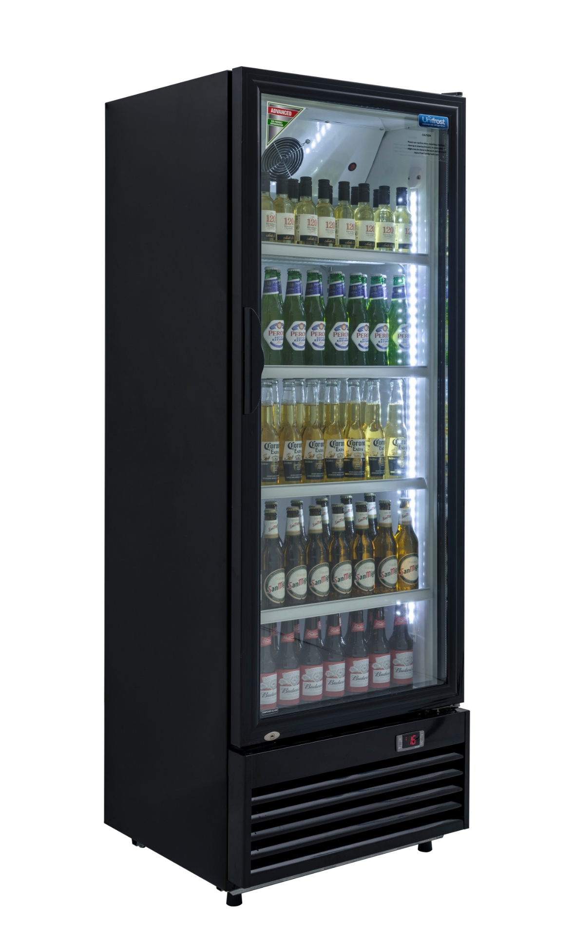 Katerbay. UNIFROST BC350HB SINGLE DOOR UPRIGHT BOTTLE COOLER 620X635X1732MM
